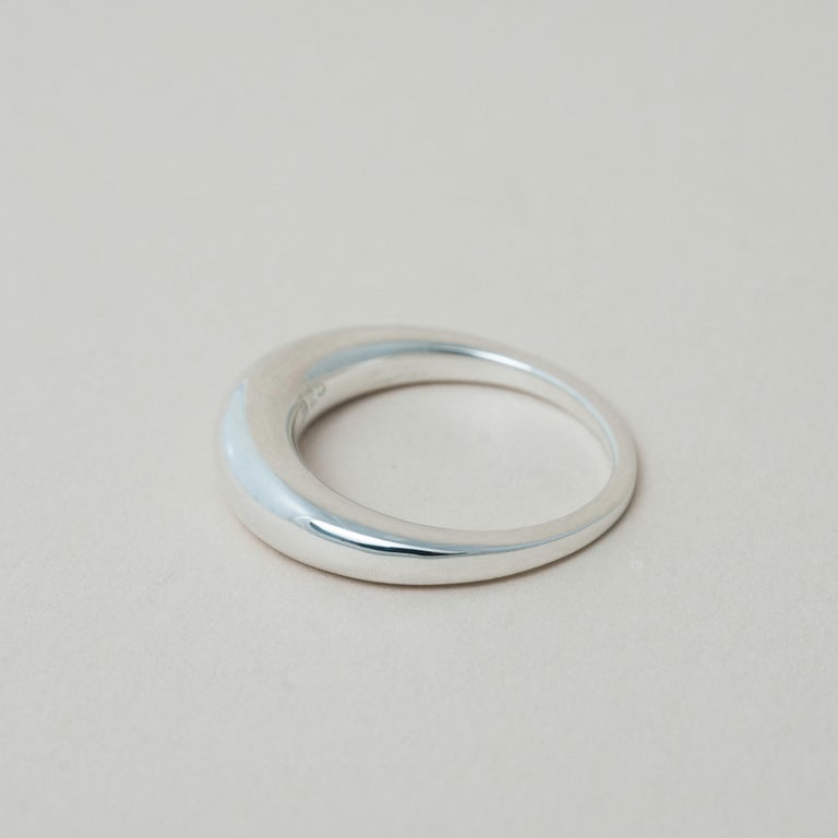 Solid Silver Circle Ring Revolution For Sale at 1stDibs