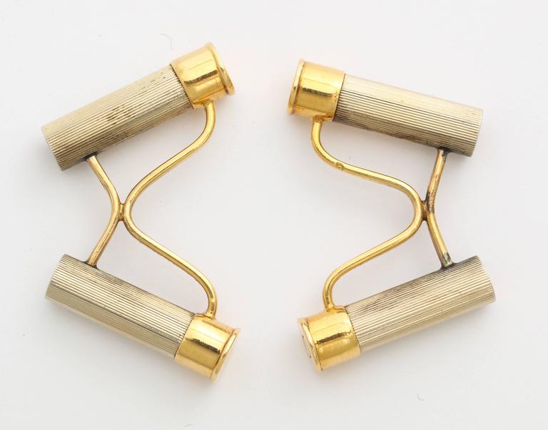 1930s Hermes Two-Color Gold Shotgun Shell Cufflinks at 1stDibs ...
