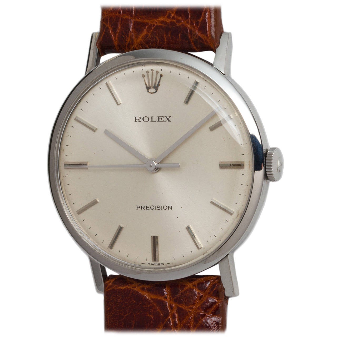 Rolex Stainless Steel Precision Wristwatch circa 1960s at 1stDibs