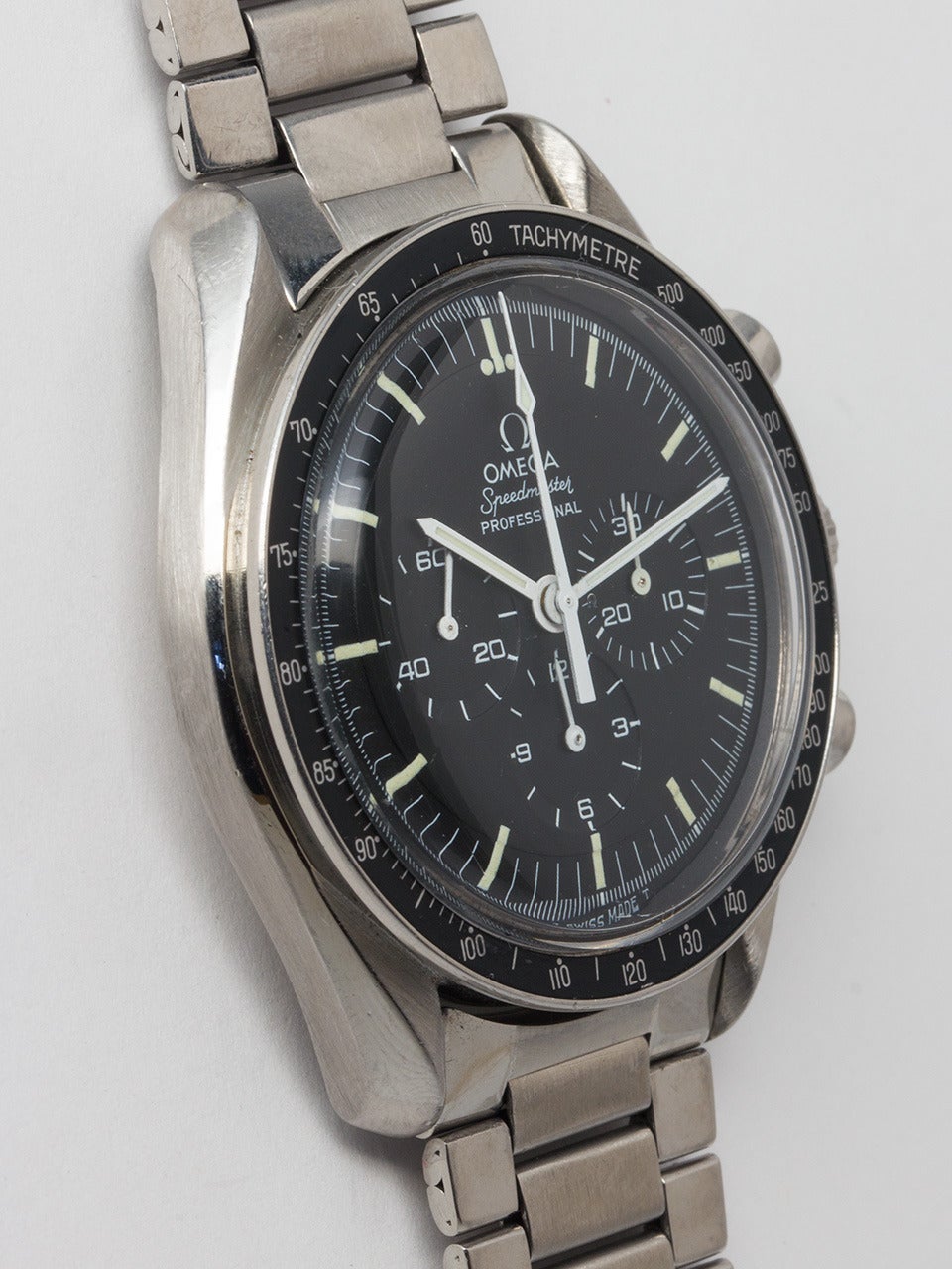 Omega Steel Speedmaster 1st Generation Man on the Moon Wristwatch circa ...