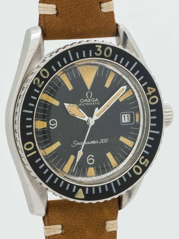 Omega Stainless Steel Seamaster 300 Wristwatch Ref 166.024 at 1stDibs ...