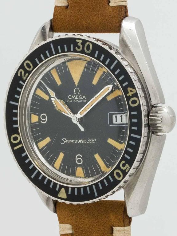 Omega Stainless Steel Seamaster 300 Wristwatch Ref 166.024 at 1stDibs ...