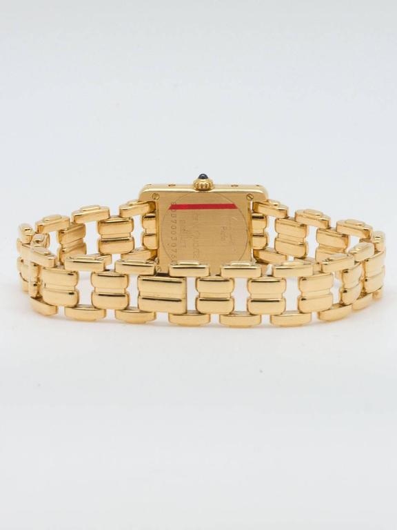 Cartier Lady's Yellow Gold Tank Louis Mini Bracelet Quartz Wristwatch ...