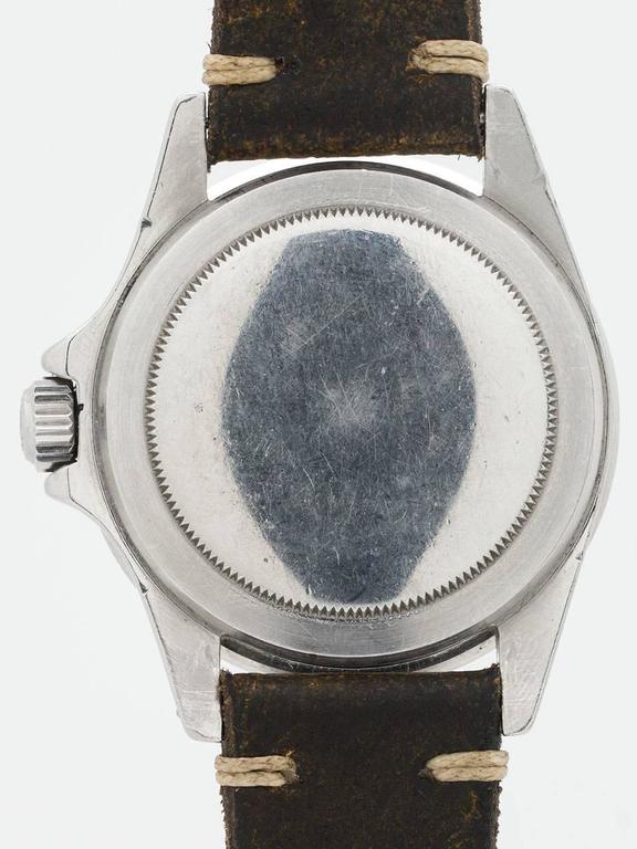 Rolex Stainless Steel Ghost Bezel Red Submariner Wristwatch Ref 1680 at ...