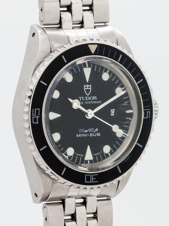 Tudor Stainless Steel Mini-Sub Automatic Wristwatch Ref 73090 at ...