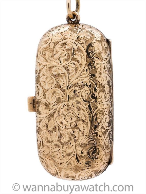 Gold British Sovereign Coin Purse Hand Engraved c1910 at 1stDibs