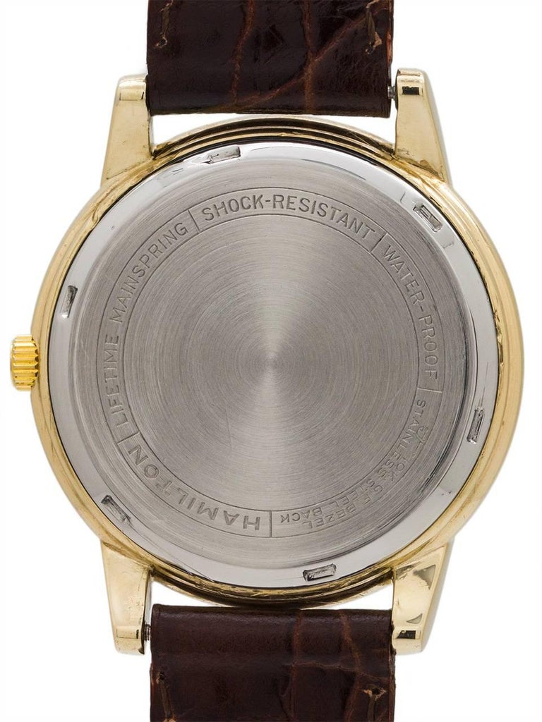 Hamilton Yellow Gold Vintage Screwback Automatic Wristwatch, circa ...
