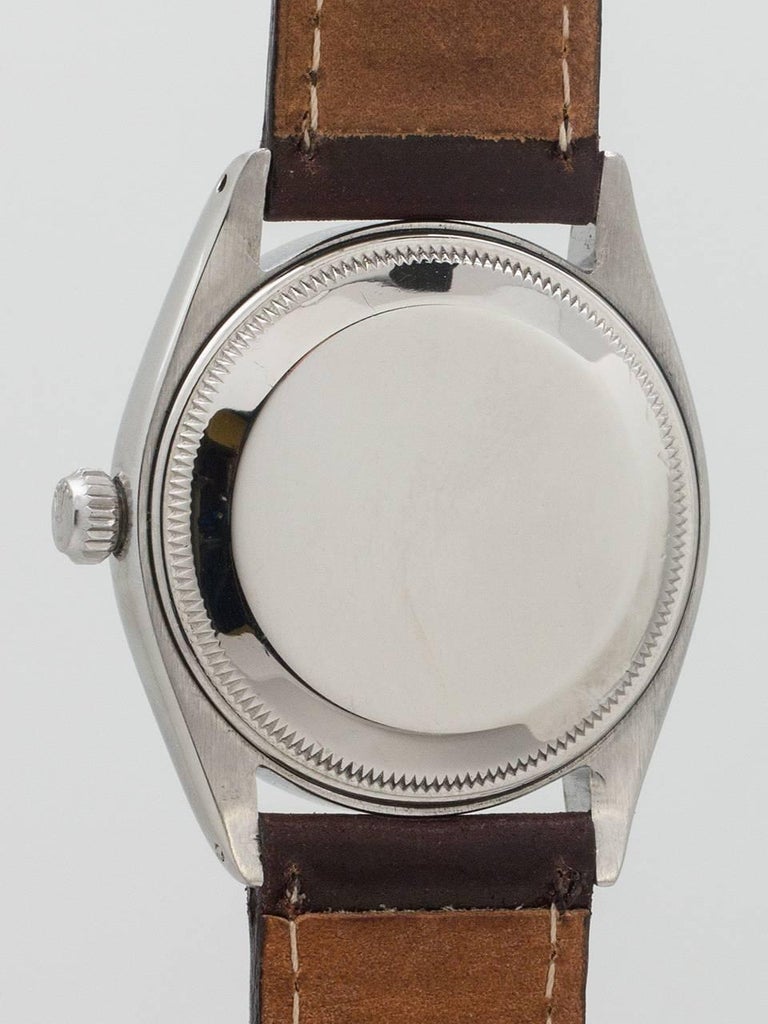 Rolex Stainless Steel Oyster Perpetual Self Winding Wristwatch Ref 6564 ...