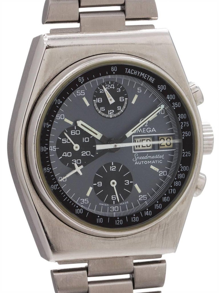 Omega Stainless Steel Speedmaster Mark IV 1/2 automatic wristwatch ...