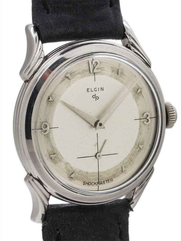 Lord Elgin Stainless Steel “LP” Dress Manual Wristwatch, circa 1950s at ...
