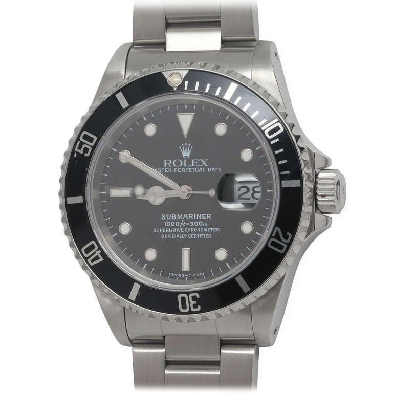 Rolex Stainless Steel Transitional Submariner Watch Retailed by Tiffany ...