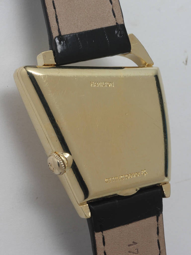 Hamilton Yellow Gold-Filled Flight II Wristwatch circa 1961 at 1stDibs ...