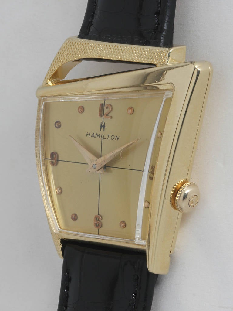 Hamilton Yellow Gold-Filled Flight II Wristwatch circa 1961 at 1stDibs ...