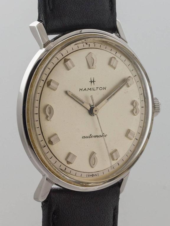 Hamilton Stainless Steel Dress Model Wristwatch at 1stDibs