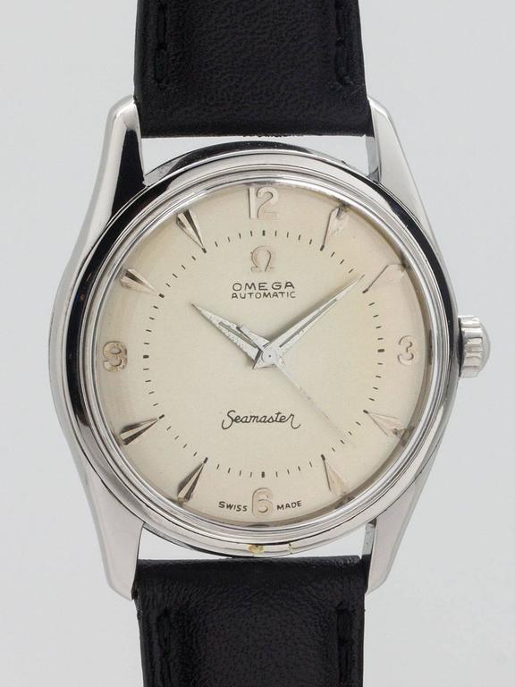 Omega Stainless Steel Seamaster Automatic wristwatch ref 28695 at 1stDibs
