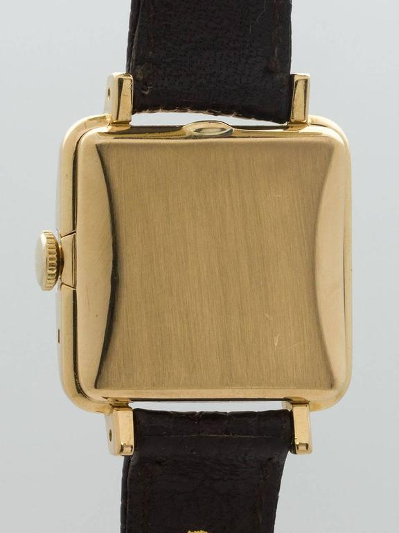 Rolex Lady's Yellow Gold Square Bubbleback Wristwatch Ref 4663 at ...