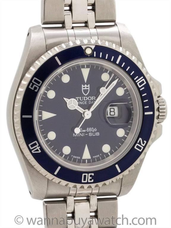 Tudor Stainless Steel Mini-Sub ref 73190 circa 1998 at 1stDibs | tudor ...