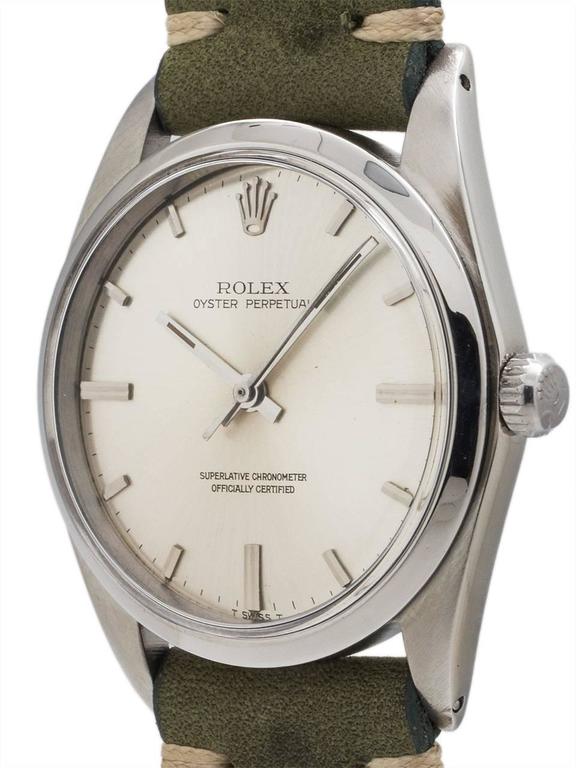 Rolex Stainless Steel Oyster Perpetual Wristwatch Model 1018, circa ...