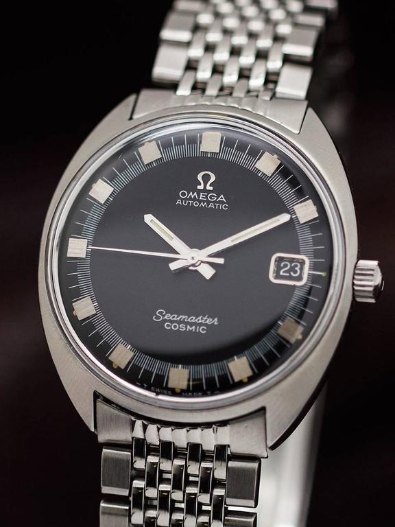 Omega Stainless Steel Seamaster Cosmic Automatic Wristwatch, circa 1970 at 1stDibs