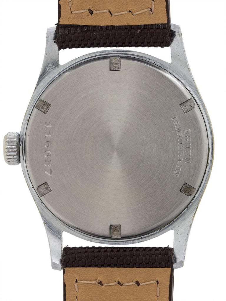 Gruen Stainless Steel Pan American Veri-Thin Manual Wristwatch, circa ...