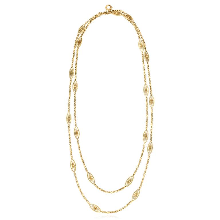 Antique French Gold Chain For Sale at 1stDibs