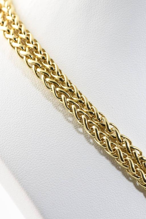 David Yurman Amethyst Gold Necklace with Double Wheat Chain at 1stDibs ...