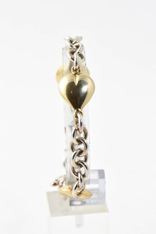 Gucci Gold Heart Station Sterling Chain Suite, Necklace and Bracelet at ...