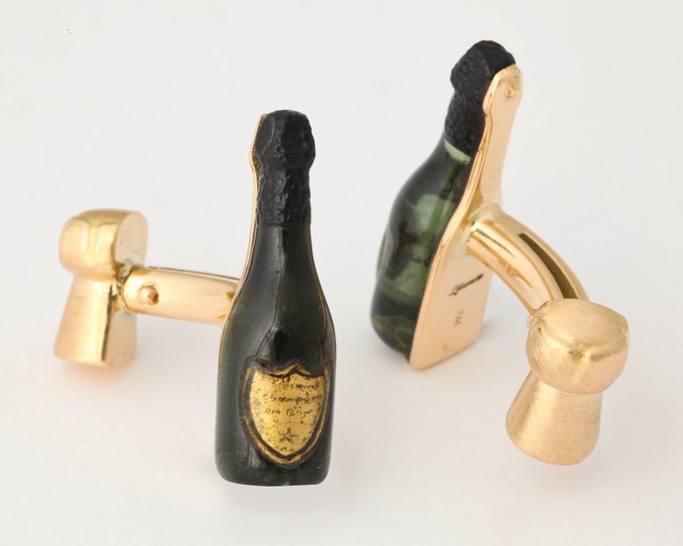 The Champagne Cufflinks by Michael Kanners at 1stDibs