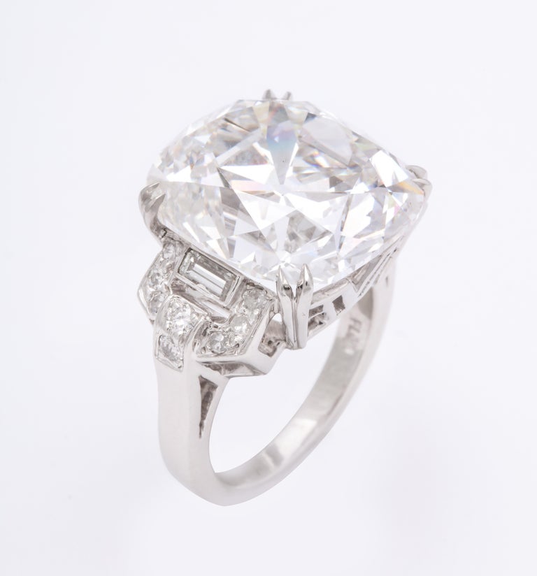 GIA Certified 16 Carat Old Mine Brilliant Cut Diamond Ring at 1stDibs ...