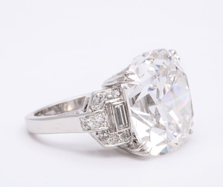 GIA Certified 16 Carat Old Mine Brilliant Cut Diamond Ring at 1stDibs ...