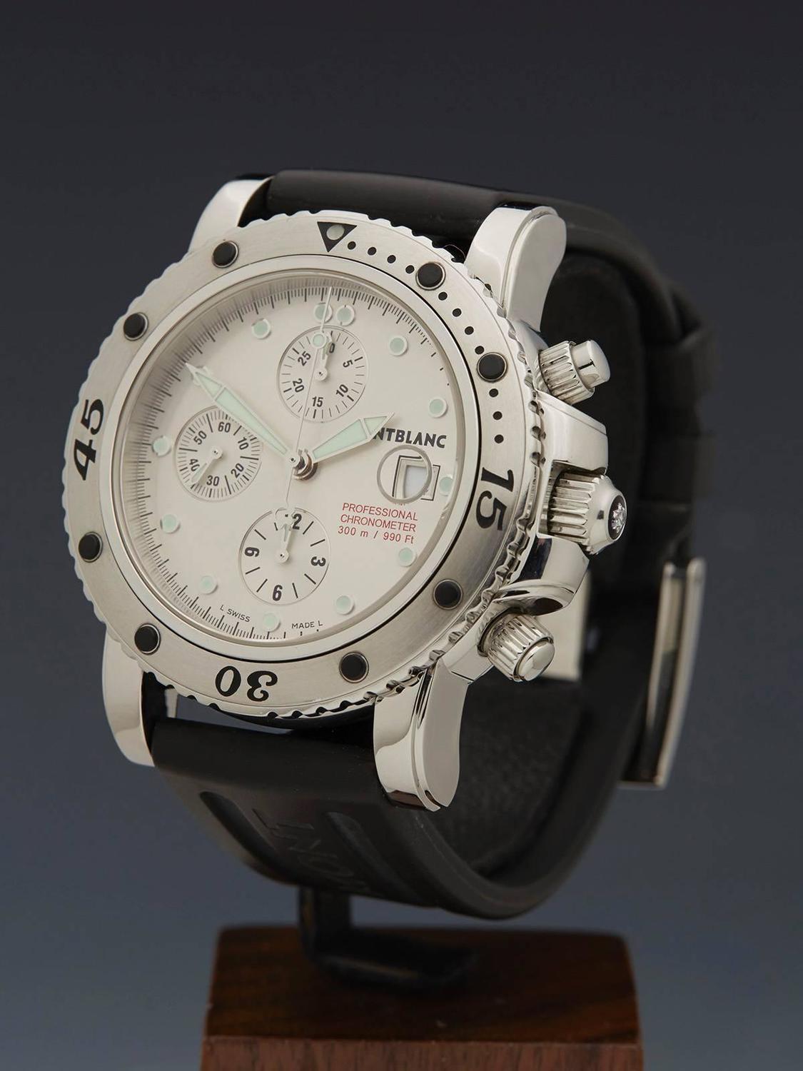 Montblanc Sport Stainless Steel Limited Edition Chronograph Automatic ...