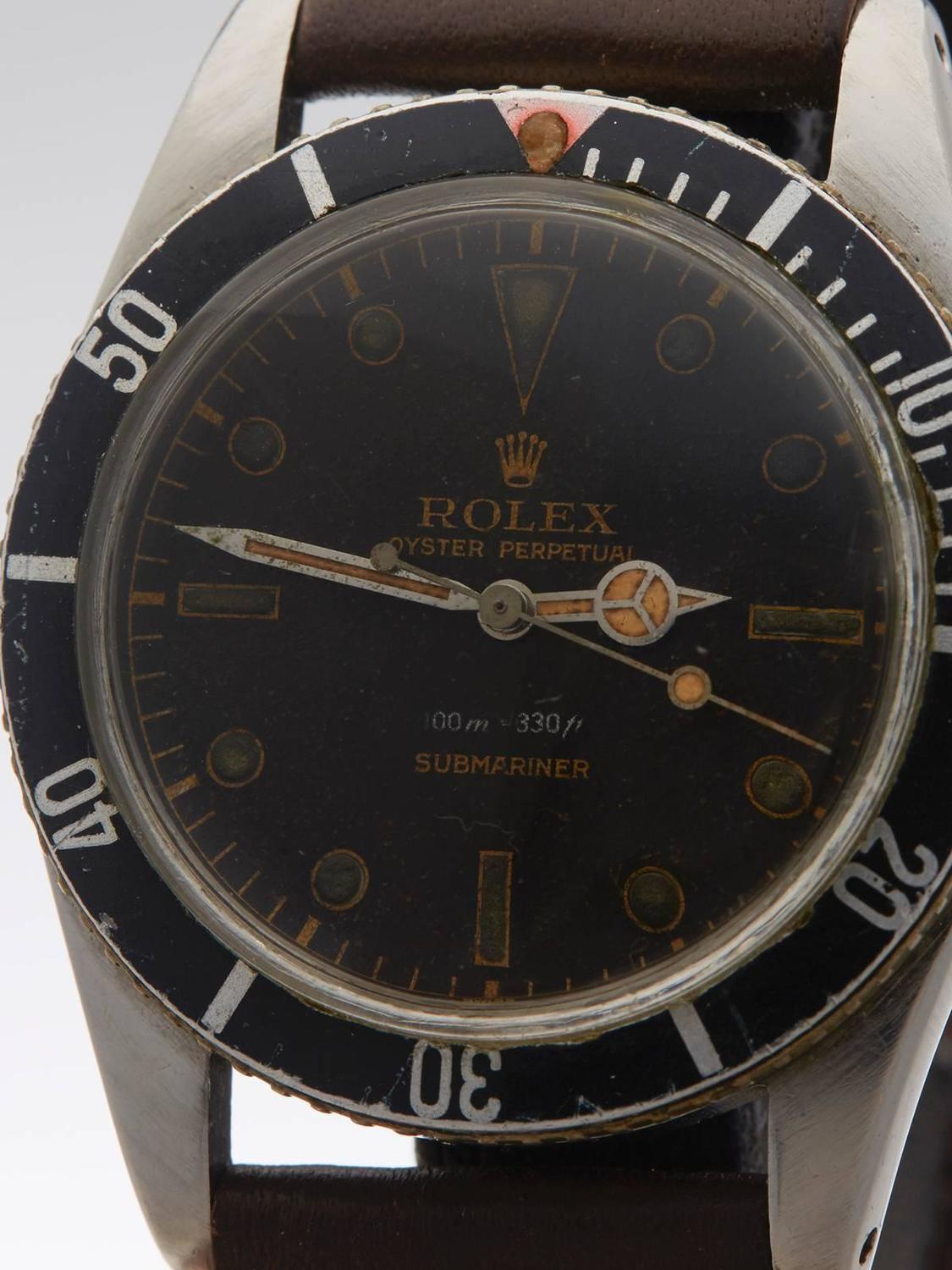Rolex Submariner red triangle bezel with gilt dial gents 5508 watch For ...