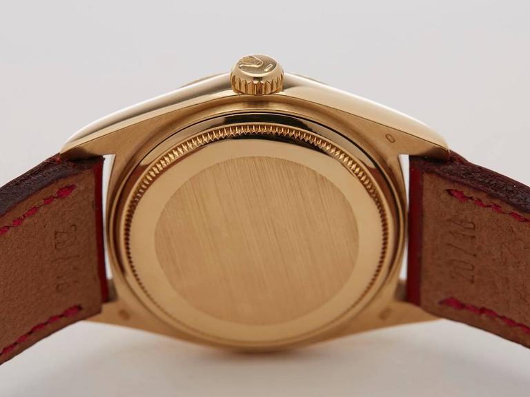 Rolex Day-Date ox blood stella gents 18038 watch at 1stDibs | rolex day ...