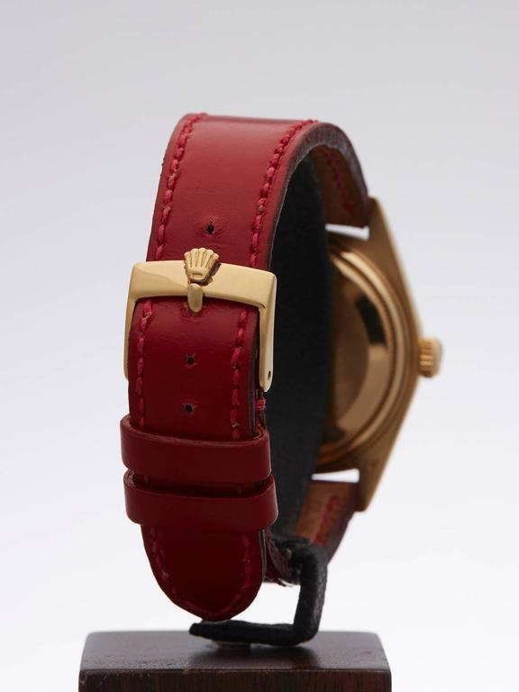 Rolex Day-Date ox blood stella gents 18038 watch at 1stDibs | rolex day ...
