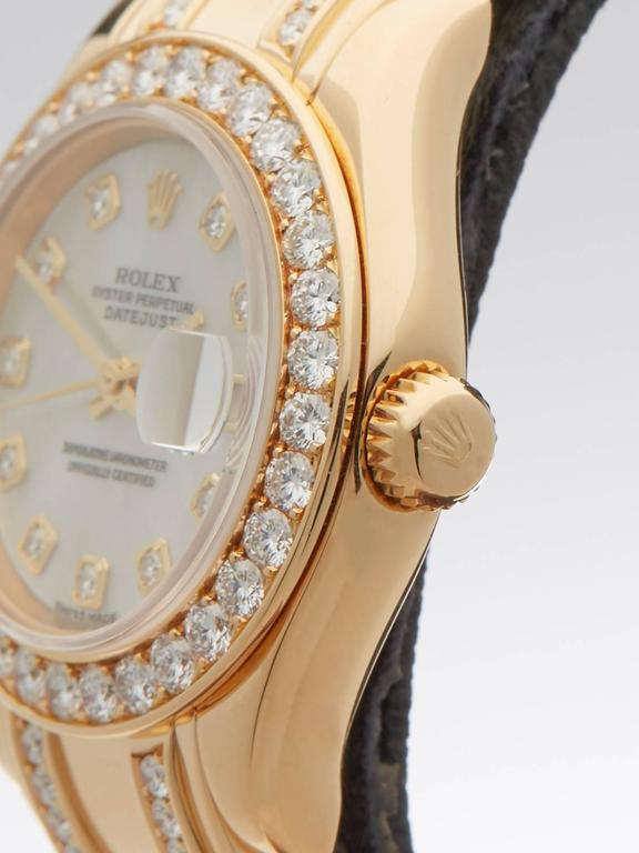 Rolex Pearlmaster Original Diamond Bracelet, Dial and Bezel Ladies ...