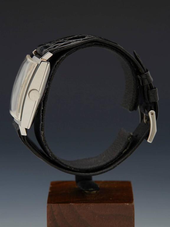 IWC Stainless Steel Square Cal.854 Mechanical Wind Wristwatch For Sale ...