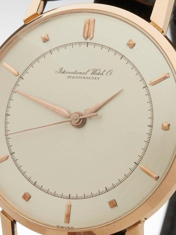 IWC Rose Gold Cal. 89 Mechanical Wind Wristwatch 1952 at 1stdibs