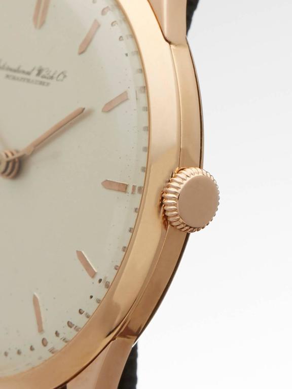 IWC Rose Gold Calibre 89 Mechanical Wind Wristwatch 1948 at 1stDibs ...