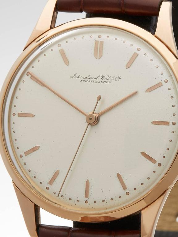 IWC Rose Gold Calibre 89 Mechanical Wind Wristwatch 1948 at 1stDibs ...