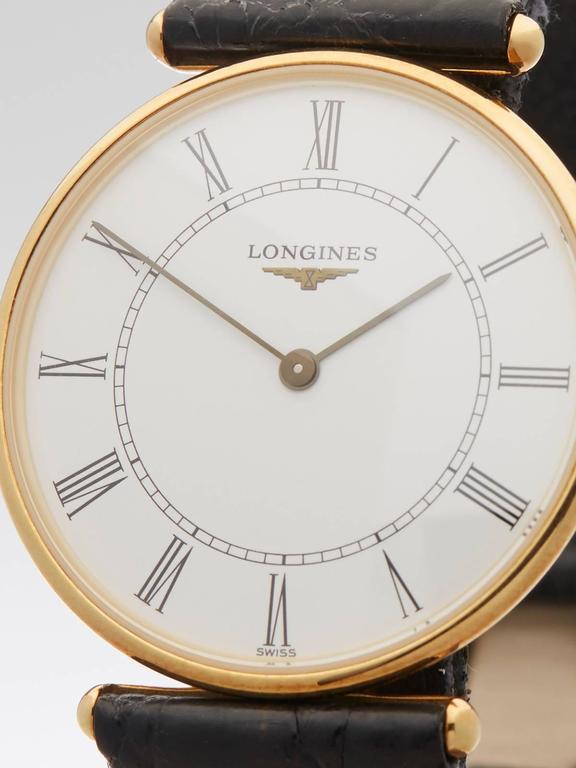 Longines Yellow Gold La Grande Classique Quartz Wristwatch at 1stDibs ...