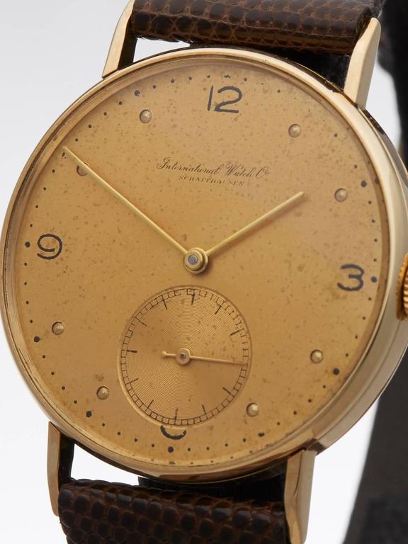 IWC Yellow Gold Cal.83 Mechanical Wind Wristwatch Ref 1075770 1941 at ...