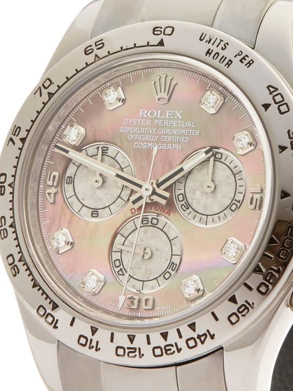 Rolex Daytona 18 Karat White Gold Unisex 116529 at 1stDibs | rolex ...