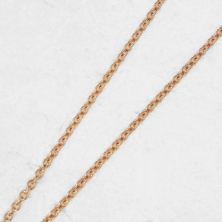 Tiffany and Co. 18 Karat Rose Gold Large Atlas Pendant Necklace at 1stDibs