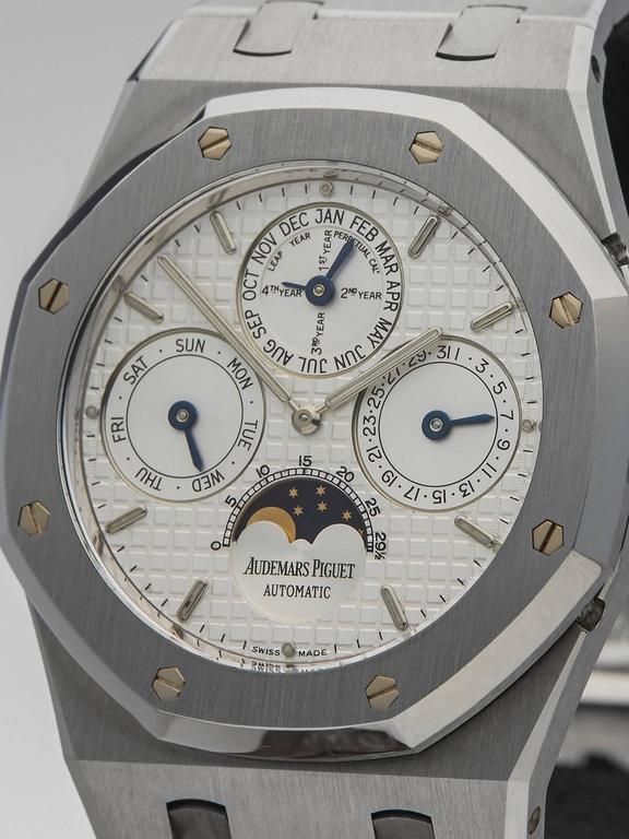 Audemars Piguet Royal Oak Perpetual Calendar Moon Phase Stainless Steel ...