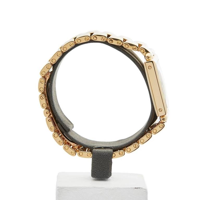 Cartier Tank Obus 18 Karat Yellow Gold Ladies 1630, 1990s at 1stDibs