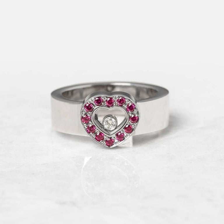 Chopard Happy Diamonds Ruby Ring at 1stDibs | chopard ruby ring