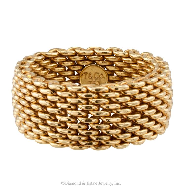 Tiffany and Co. Woven Gold Ring Band at 1stDibs | tiffany woven ring ...