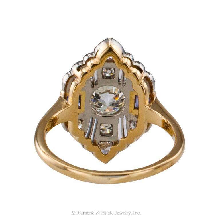 Art Deco 1930s Diamond Sapphire Dinner Ring at 1stDibs | art deco ...