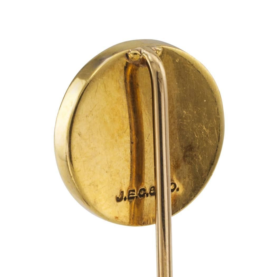 J E Caldwell Essex Crystal Boxer Dog Stick Pin For Sale at 1stDibs