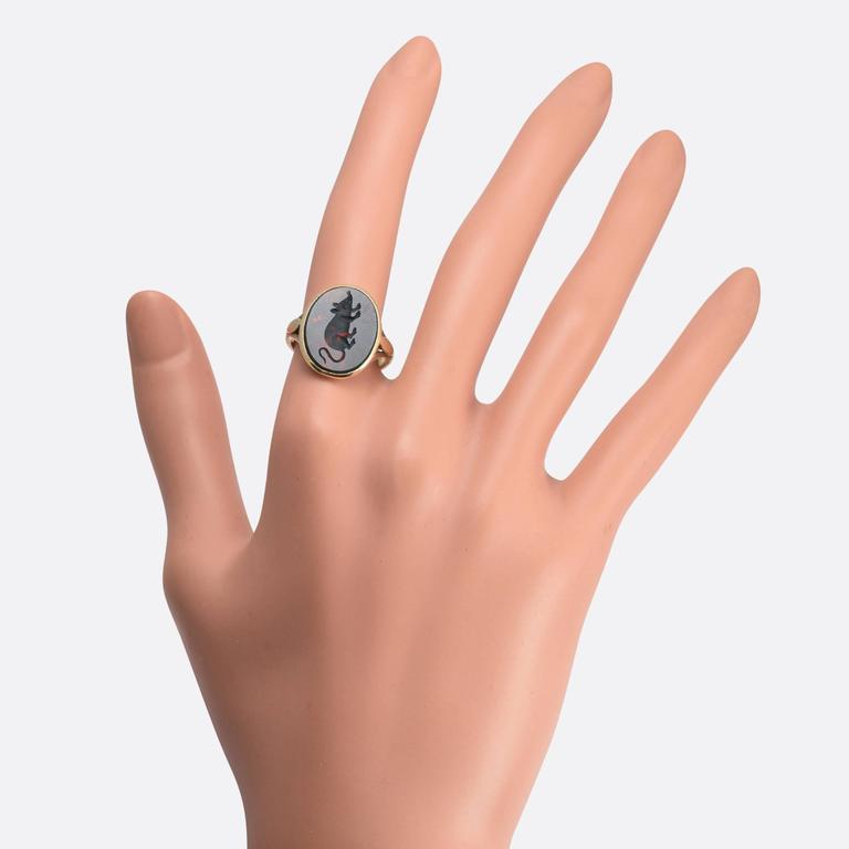 victorian mouse ring